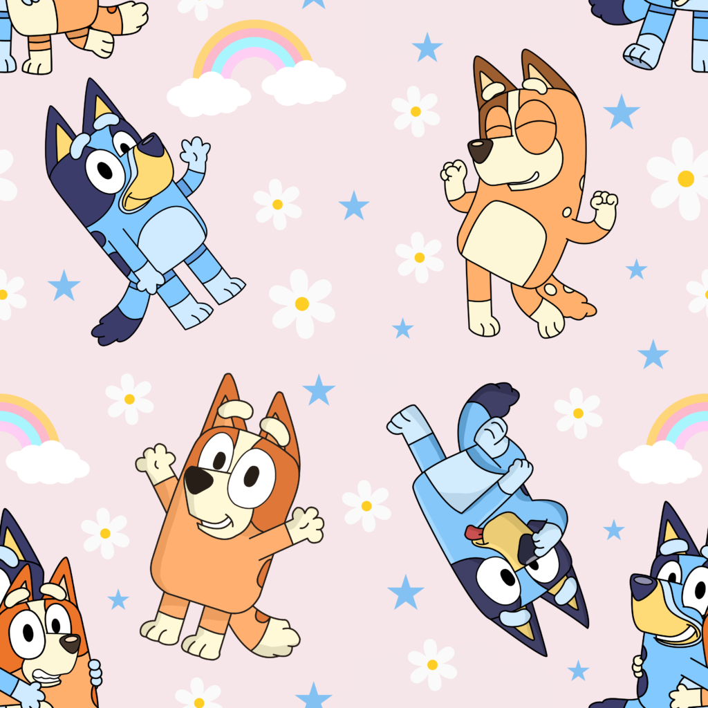 Tela bluey rosa – Telas y Retales